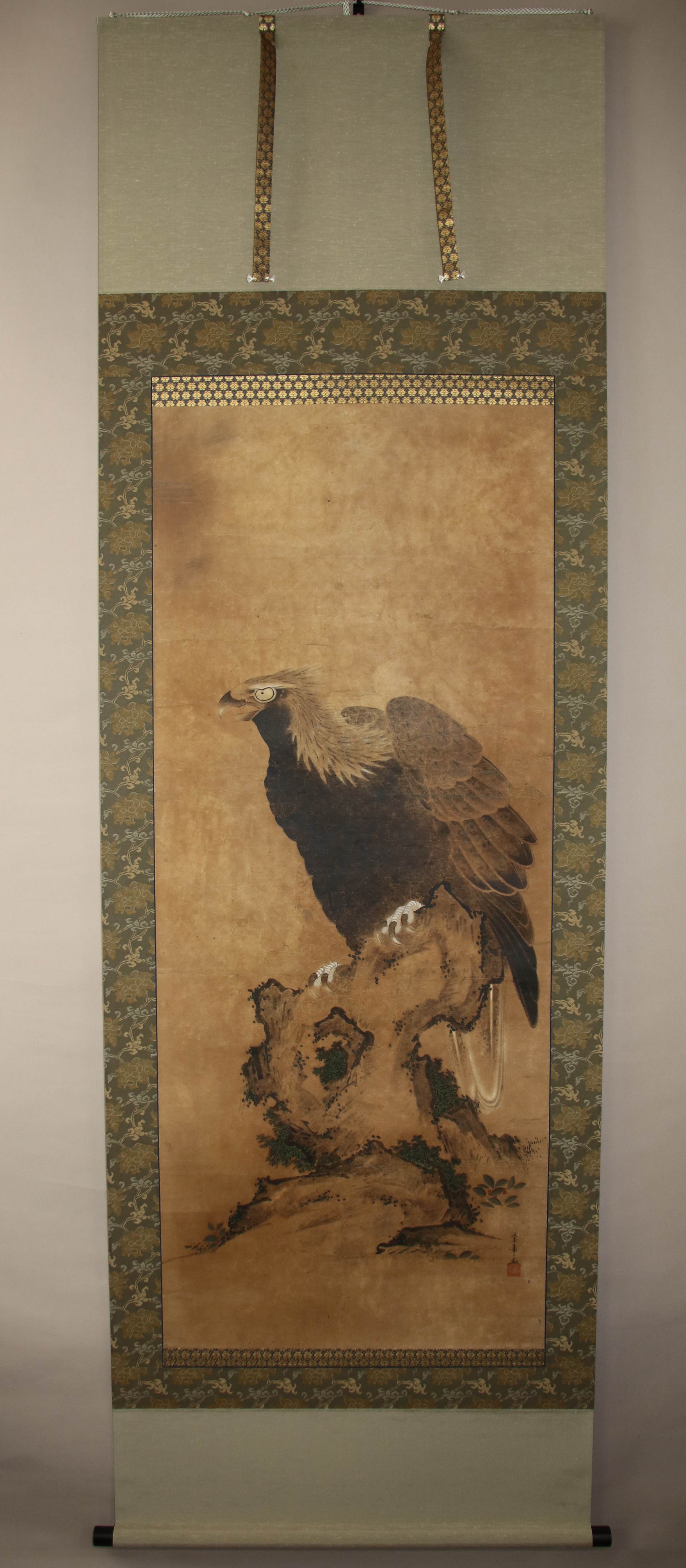 Passion from America! Restoring a Tattered Eagle Hanging Scroll - ART ...